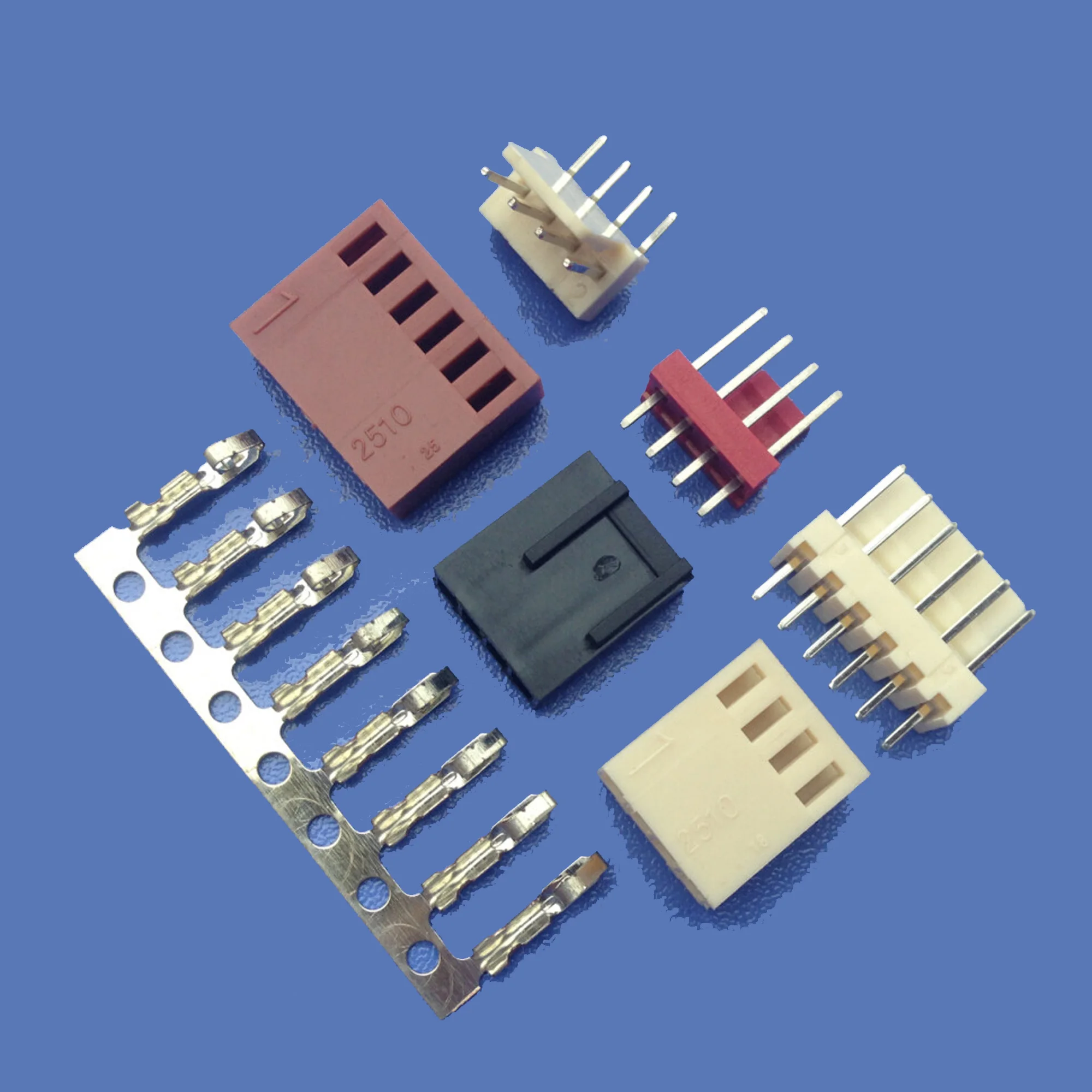 2.54mm Pitch Molex 4 Pin JST 2510 Connector for PCB Wire