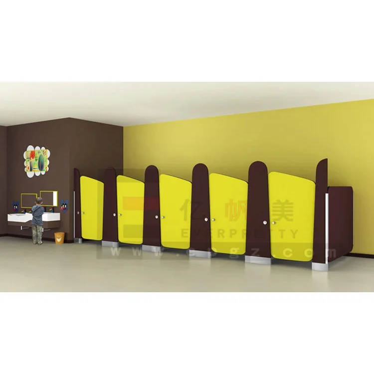 Preschool Kids Toilet Cubicles Partition Public Area Furniture - Buy ...