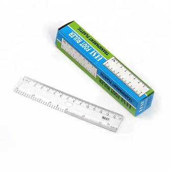 15cm 20cm 30cm Transparent Clear Plastic Scale Ruler - Buy Promotional ...