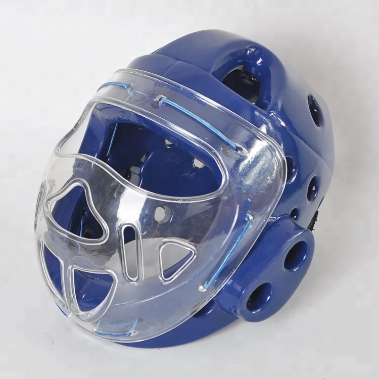 Karate Head Guard Helmet with Full Face Shield - SINOBUDO