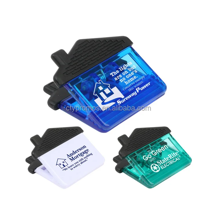 Promotional House Shaped paper memo clip Plastic Refrigerator Magnet ...