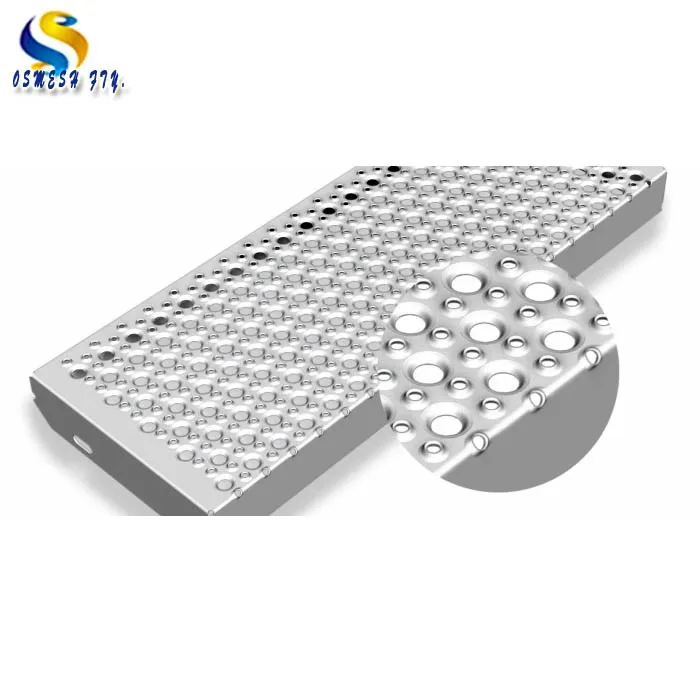 Anti Skid Plate Railing Embossed Sheet Aluminum Grip Strut Walkway Anti