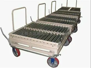 Js Rolling Storage Trolley,Unloading Roller Conveyor Cart - Buy Cart ...