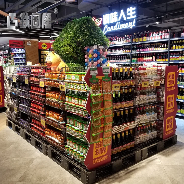 Wood Shelf Mini Mart Supermarket Shelving System Beautiful Gondola ...