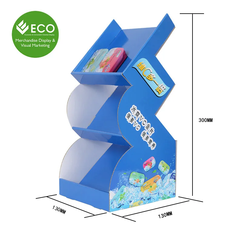 Promotion Creative Floor Cardboard Countertop Candy Display Stand - Buy ...
