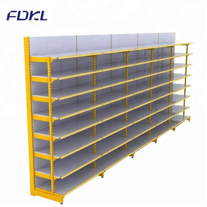 Customized prateleiras Supermarket Wall Shelf Single-side Display Steel ...