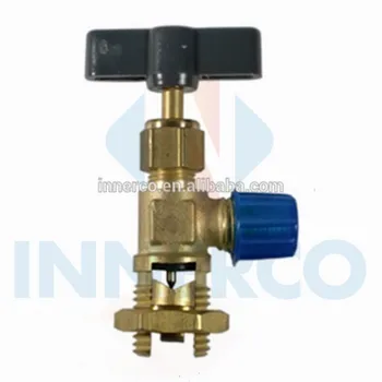 R134a Refrigerant Self-piercing Can Tap Valve With 1/4 Flare Port For ...