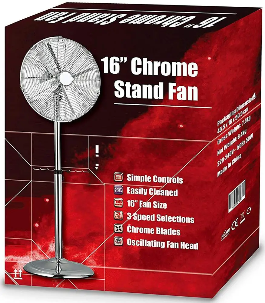 Baldes 3 In 1 Fan With Etl 3 Metal 360 Degree Oscillating 18 Inch ...