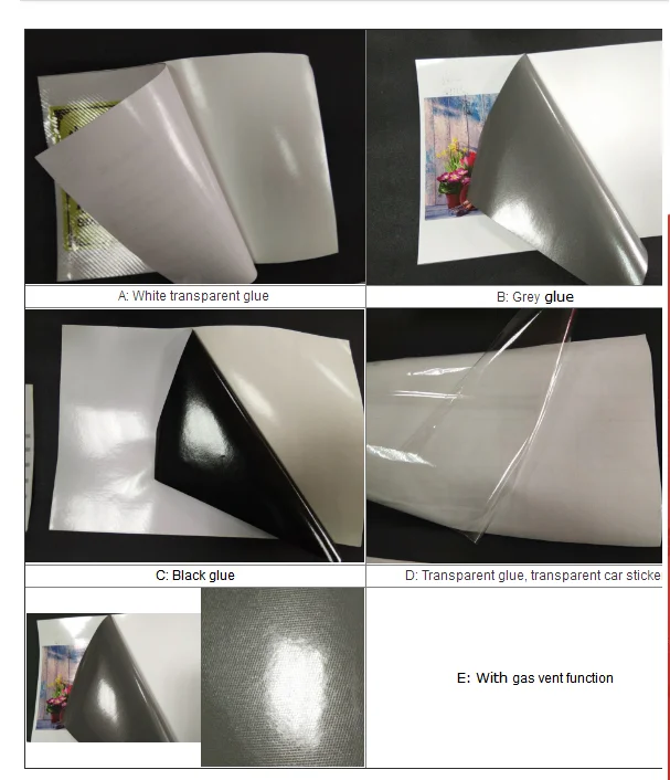 Eco Solvent Car Body Sticker White PVC Self Adhesive Vinyl Film
