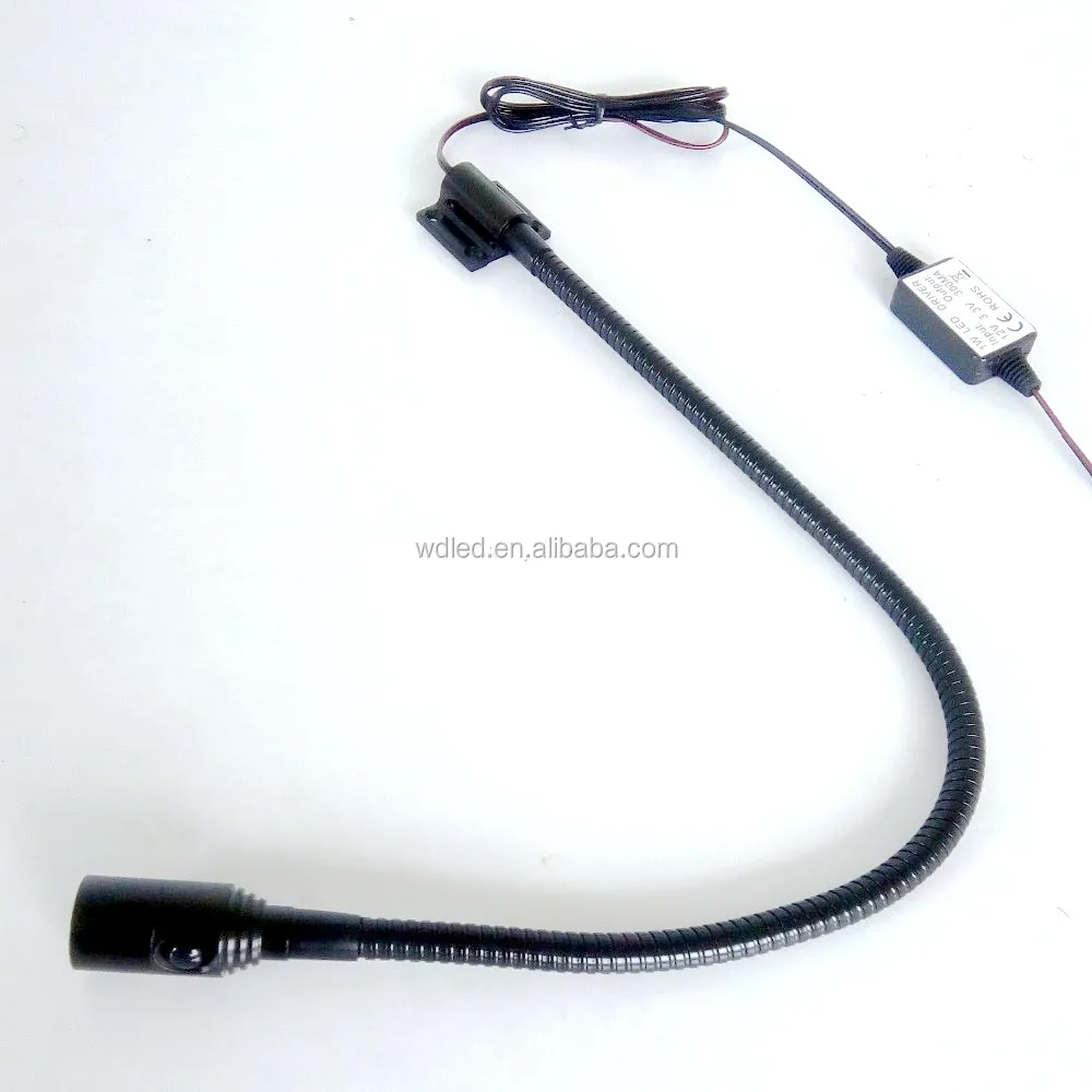 Alibaba.com: 12V gooseneck LED map light, warm white 3800K, flexible ...