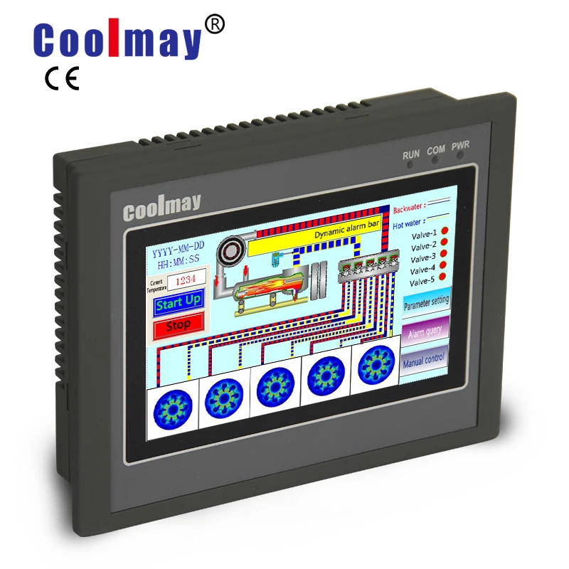 HMI integrated with plc programmable logic controller support mix ...