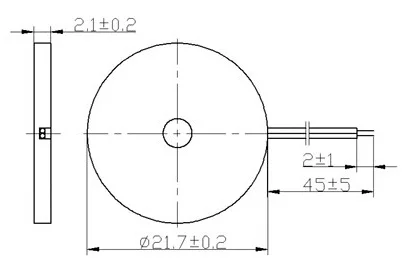 Piezo Kontaktmikrofon - Small Round Piezo Microphone Buzzer