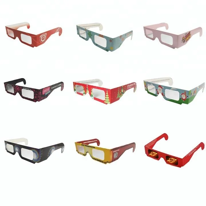 Customized 3D Diffraction Glasses - Firework & Rainbow Effect