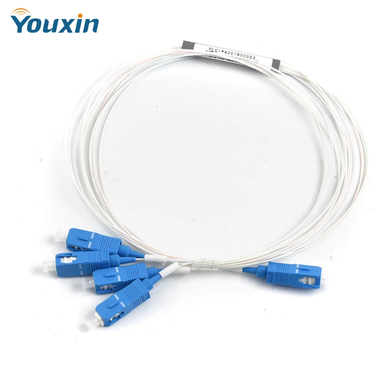 Sc/pc Connector Mini Module Metal Box 0.9mm Fiber 1m Pigtail 1x4 Plc ...