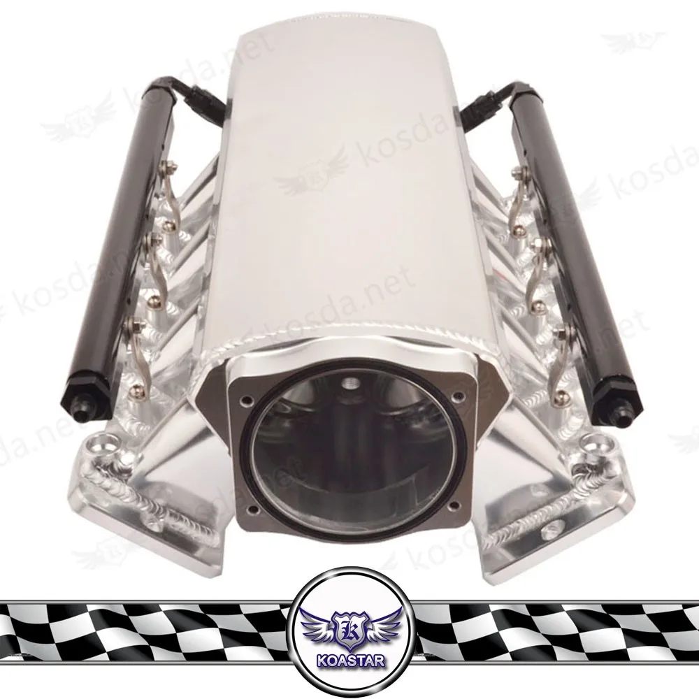 LS1 engine intake collector with fuel rails and 92mm throttle body, GM ...