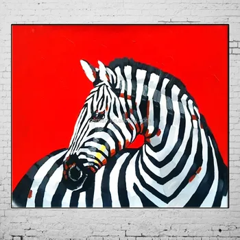 Nuovo Dipinto A Mano Dipinti Hot Immagini Di Animali 3d Zebra Parete Immagine Astratta Della ...