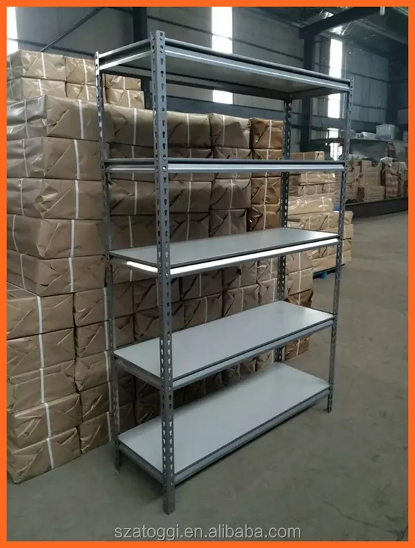 Foldable Industrial Metal Slotted Angle Iron Storage Shelf