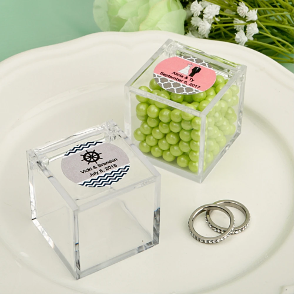 4x4x4 Mini Acrylic Box with Flip Lid - Eco-Friendly & Durable