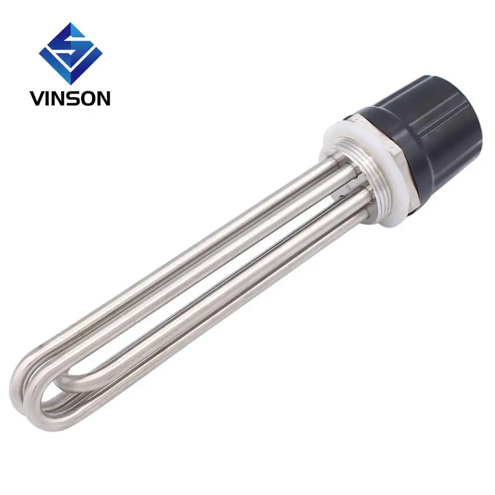 SUS304 stainless steel 1500w fast heating element 48v flange water ...