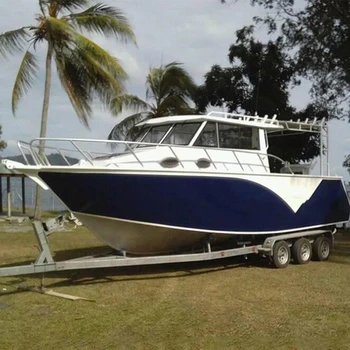 Luxury 9m Power Motor Fishing Lifestyle Yacht Boat With Outboard Engine ...