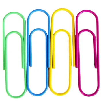Assorted Colors Color Large Shapes Paperclips Cute Shaped Jumbo Plastic ...
