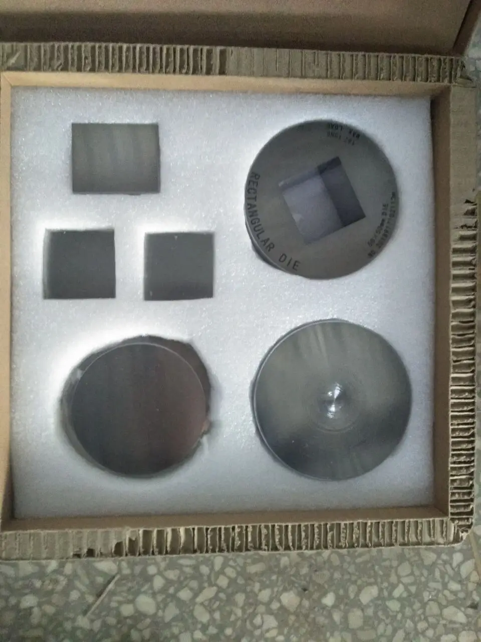 Hydraulic Powder Rectangular Pressing Punch Die Rectangular Dry Pellet ...