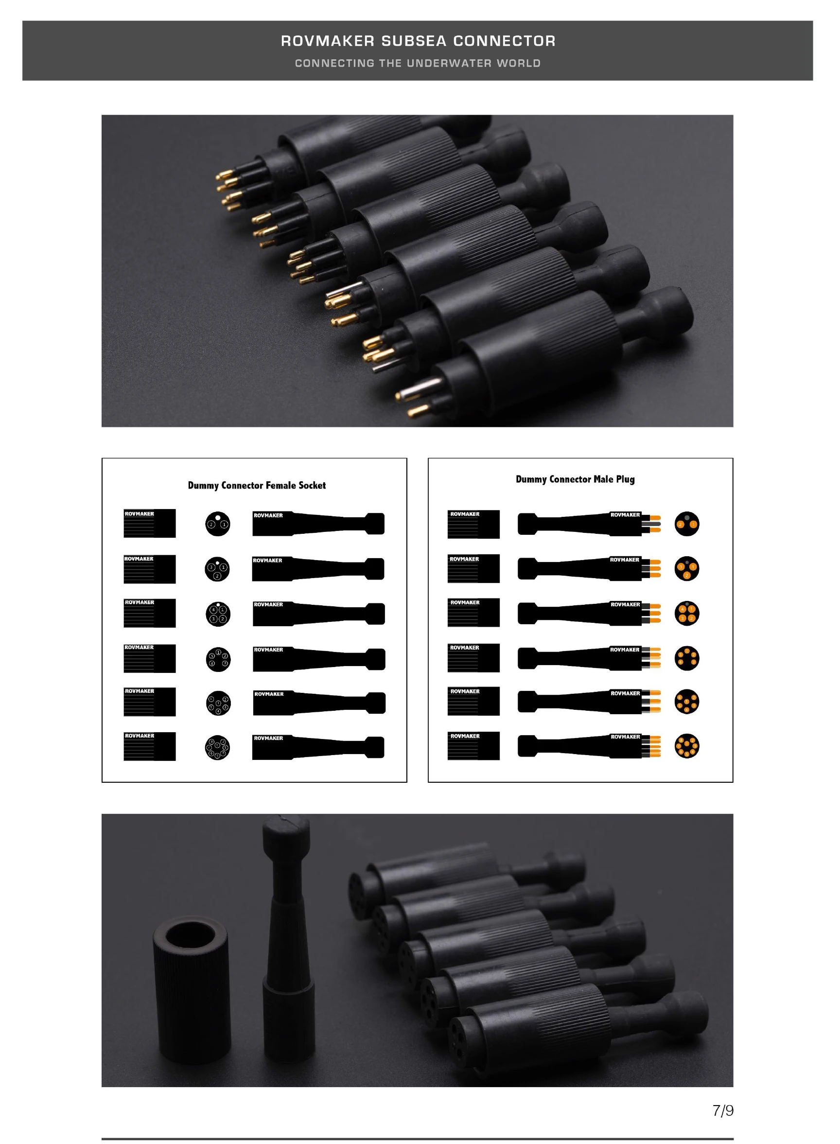 Seacon Cable Robot Connector Ip69k Subconn Pluggable Wet 10a 7/16-20unf ...