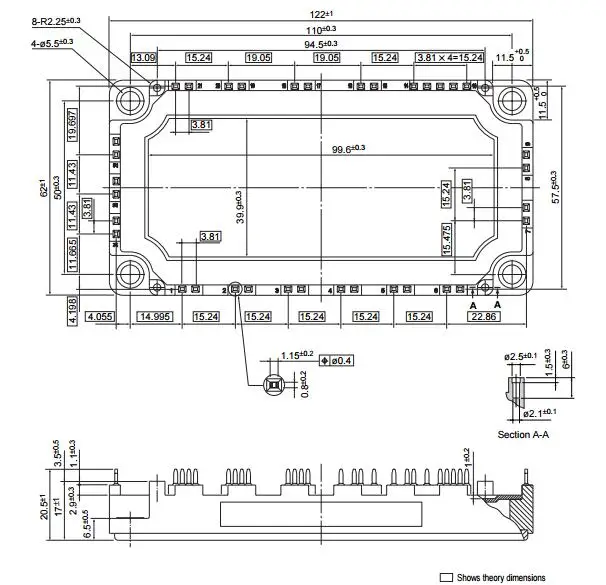 1200V 50A Electronic Component 7MBR50UA120 IGBT IPM Power Module for ...