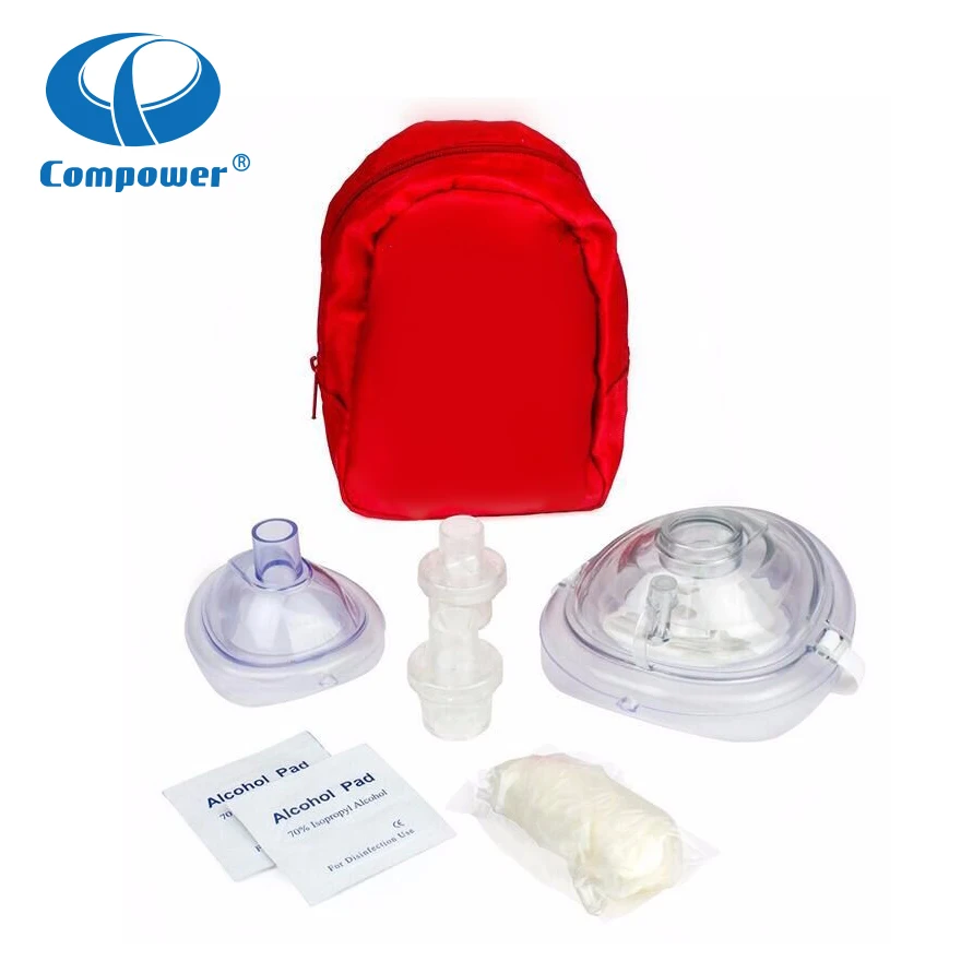 Custom Face Shield Valve Portable Disposable Oem Pvc Emergency Cpr Mask ...