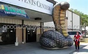 Giant Inflatable Animals Snake 15 Ft. Tall Inflatable King Snake Big ...