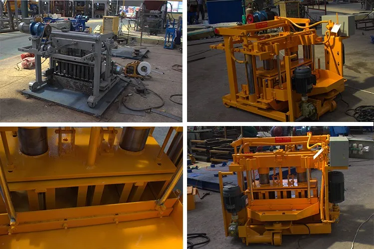 QT40-3 Egg Laying Concrete Cement Manual Block Brick Making Machine