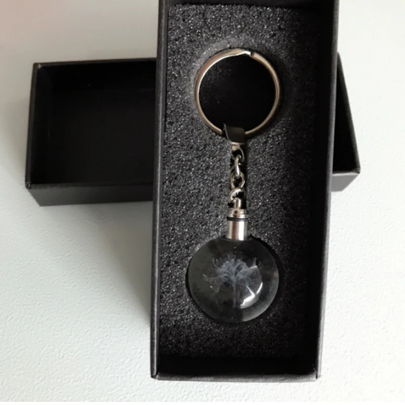 Wholesale Light Go Ball Crystal Keychains Custom Lovely Led Crystal 3d ...