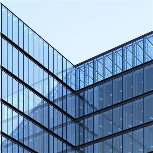 Steel Structure Glass Office Building Armoured Bulletproof Tempered ...