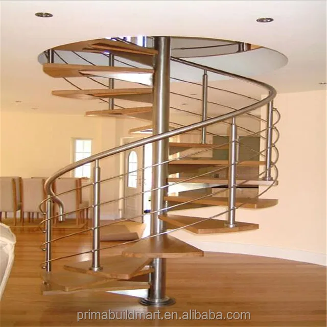 Dubleks ev sarmal merdiven katı ahşap sırt prefabrik merdiven| Alibaba.com