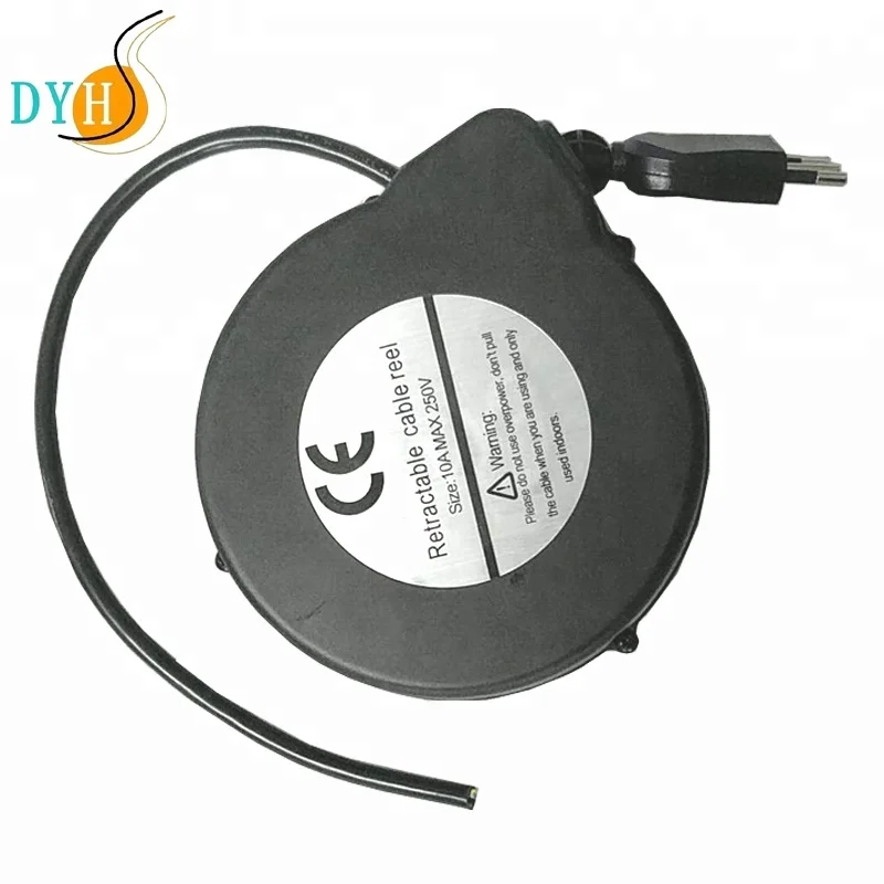 5m Constant Force Spring Loaded Retractable Extension Cordstorage Reel ...