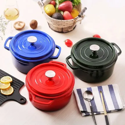 Mini Cast Iron Casserole Pots - Versatile and Durable