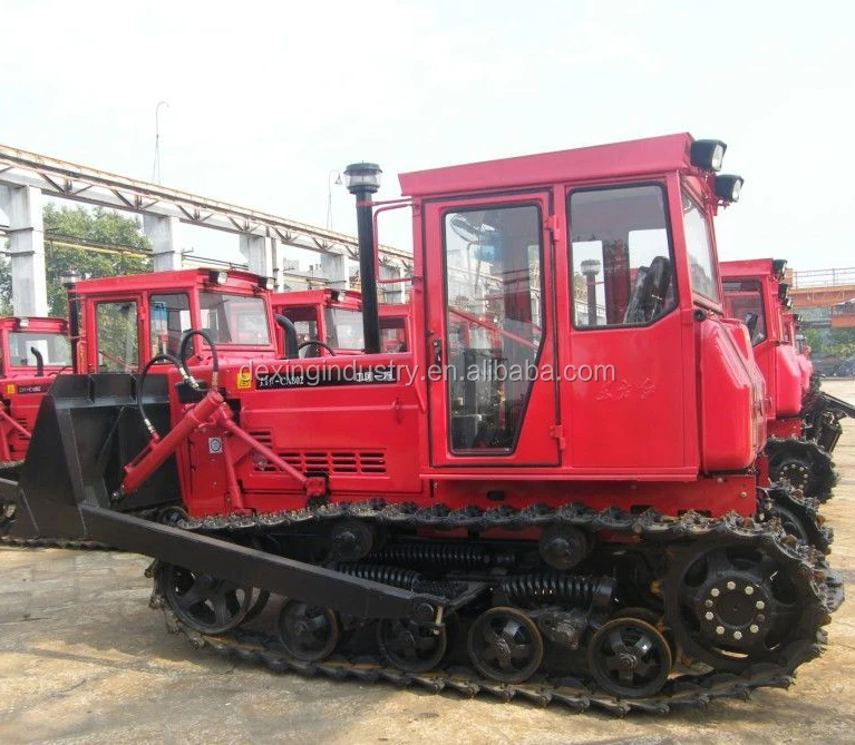 Farm Tractor Gear Drive Equipment Agricultural Crawler Tractors 70hp ...