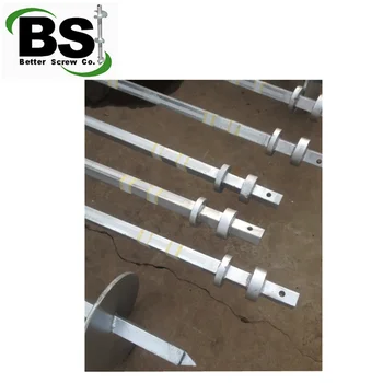 Solid Foundation Square Shaft Helical Piers - Buy Helical Piers,Helical ...