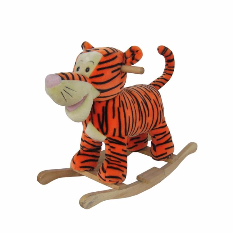 2019 hot sales plush rocking animals in tiger shape with tiger ...