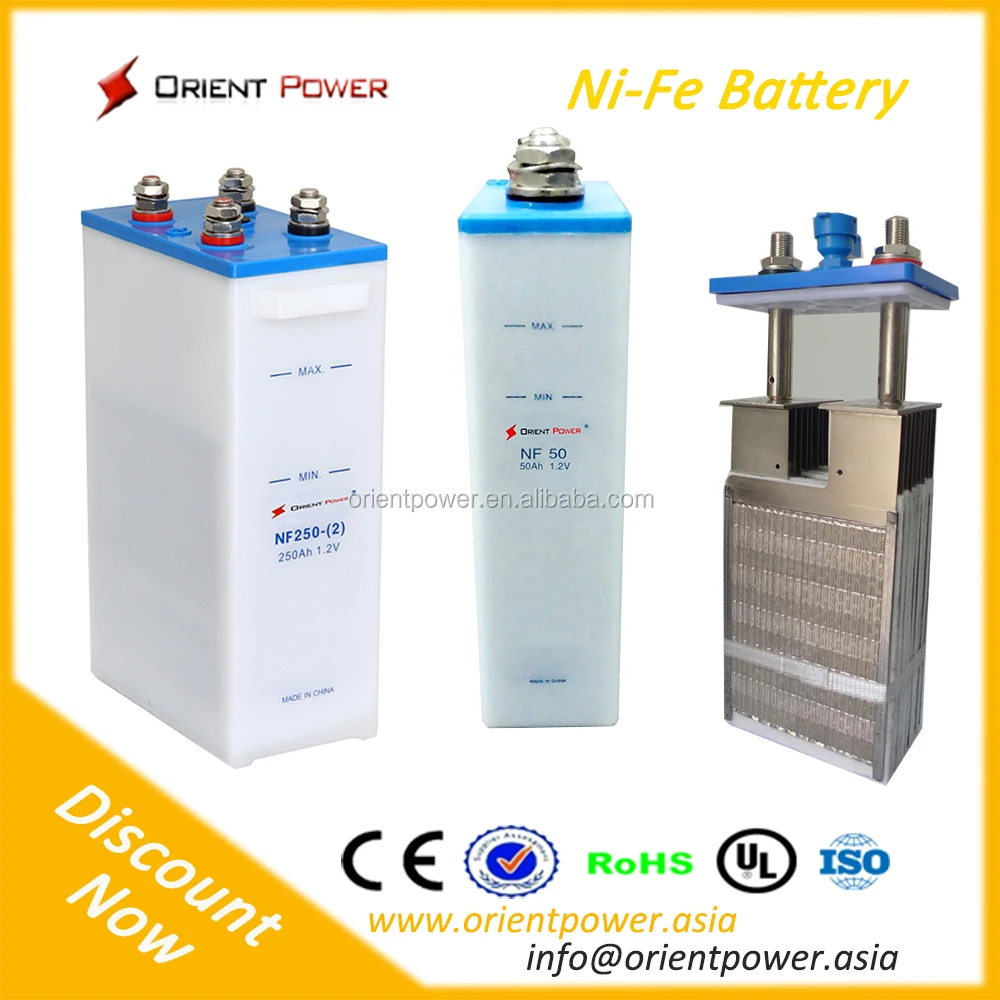 Edison Battery - 1.2V 1200ah Nickel Iron Battery