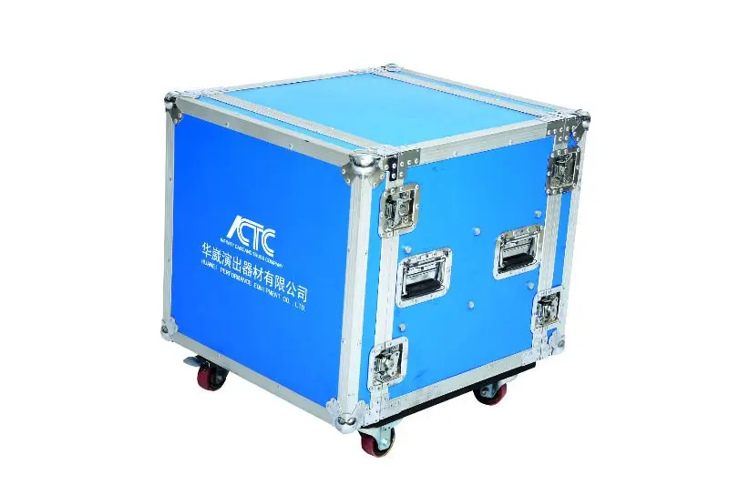 Durable 14U Flight Case for DJ Equipment - Aluminum Frame