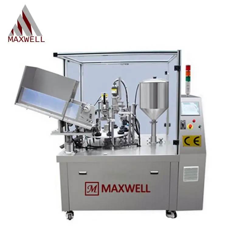 Soft tube tail filling sealing cutting machine for plastic tube filler ...