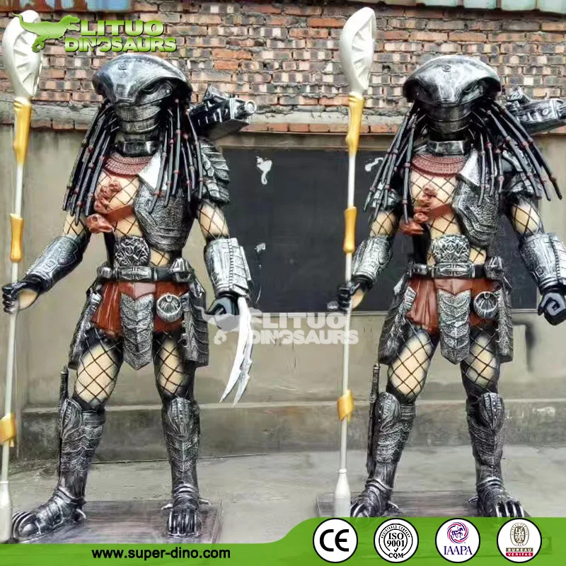 Life Size FRP Predator Sculpture - High Lifelike Quality