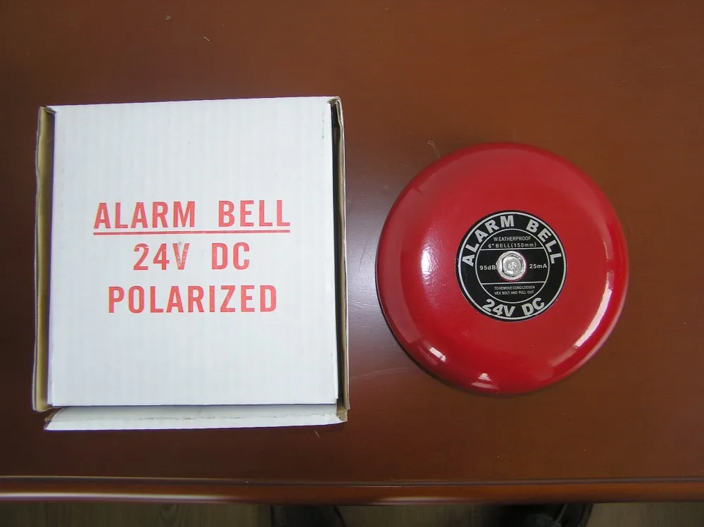 6" 24v Fire Alarm Indoor & Outdoor Electric School Bell - Buy Fire ...