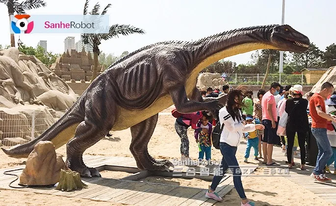 Customized Realistic Animatronics Baby Dinosaur Hand Puppet