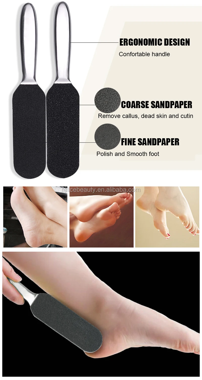 Stainless Steel Pedicure Replaceable Sandpaper Wholesale Metal Foot ...