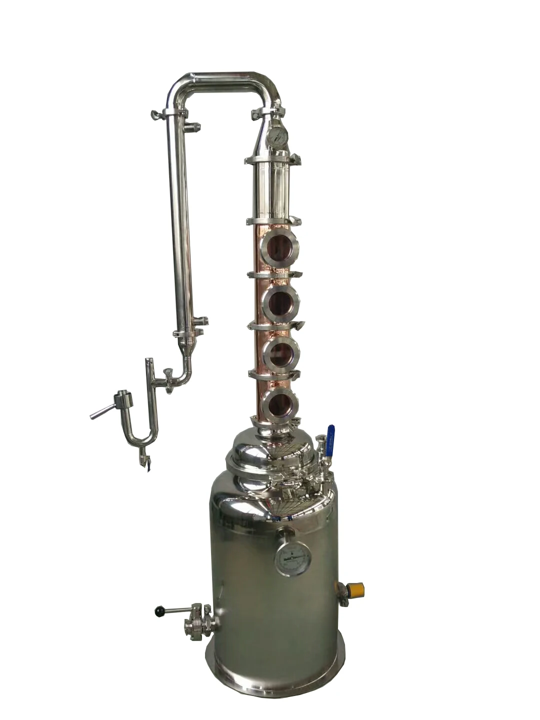GHO 50L Copper Alcohol Distillation Column - 92 Degrees