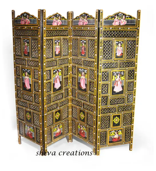 Alibaba.com: Hand Painted Indian Movable Screen Partition : Decorative ...