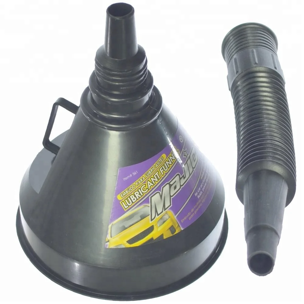 Flex Plastic Funnel With Hose Wide Mouth Flexible Oil Filling Funnel ...