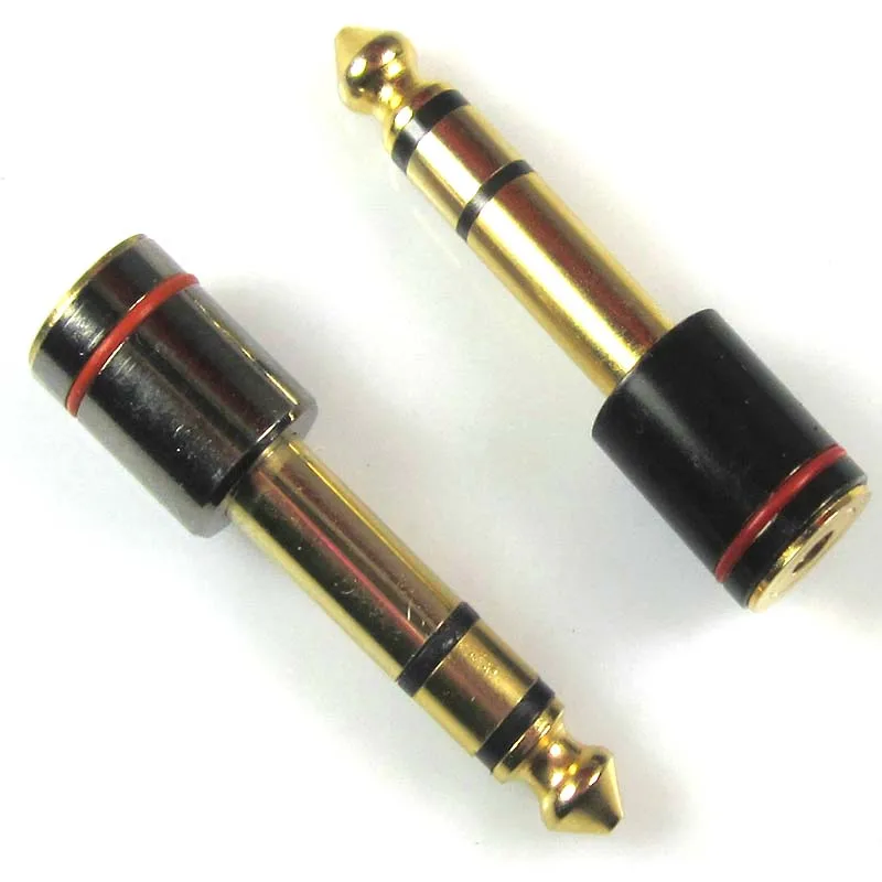 6.35mm stereo male plug to 3.5mm stereo female jack adapter| Alibaba.com